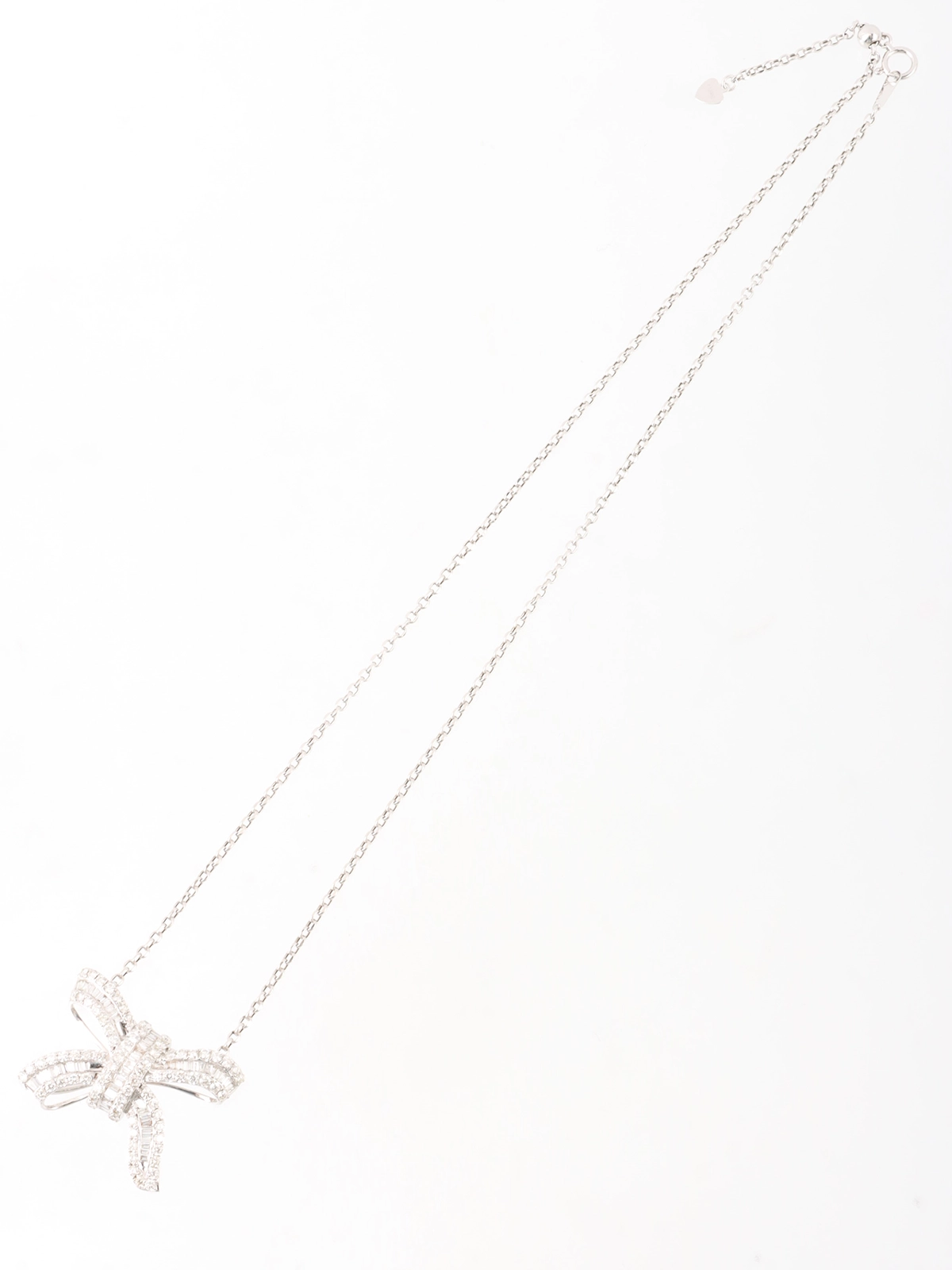 Selection Jewelry 18Kダイヤモンドリボンモチーフネックレス Selection Jewelry 18Kダイヤモンドリボンモチーフネックレス